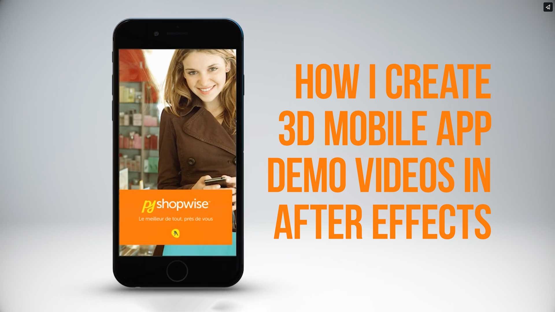 How To Create 3D Mobile App Demo Videos in After Effects | Joseph Nilo